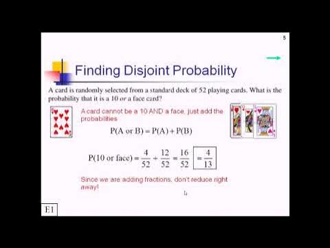 Probability of Disjoint and Overlapping Events: Lesson - YouTube