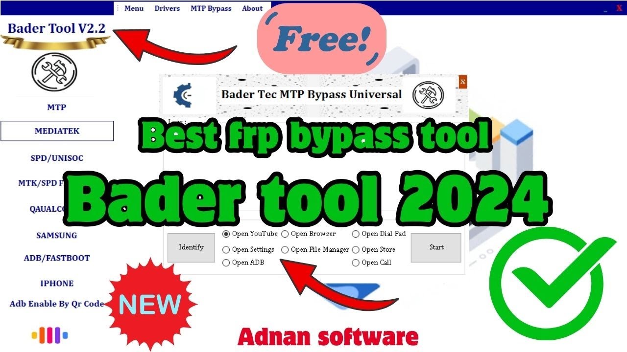 best frp bypass tool 2024 🧧 bader tool v2.2 latest version 💯 - YouTube