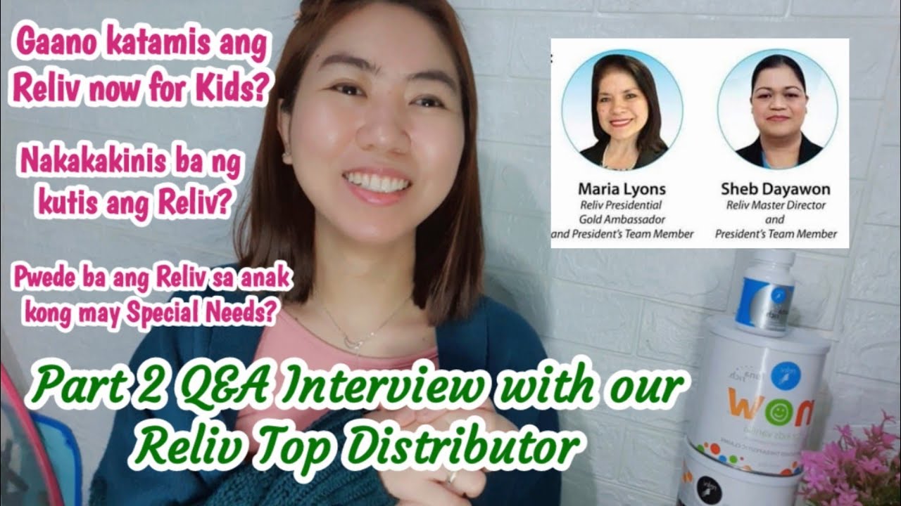 Reliv Now For Kids Lunarich Capsules | Part 2 Q&A Interview | Vitamins ...