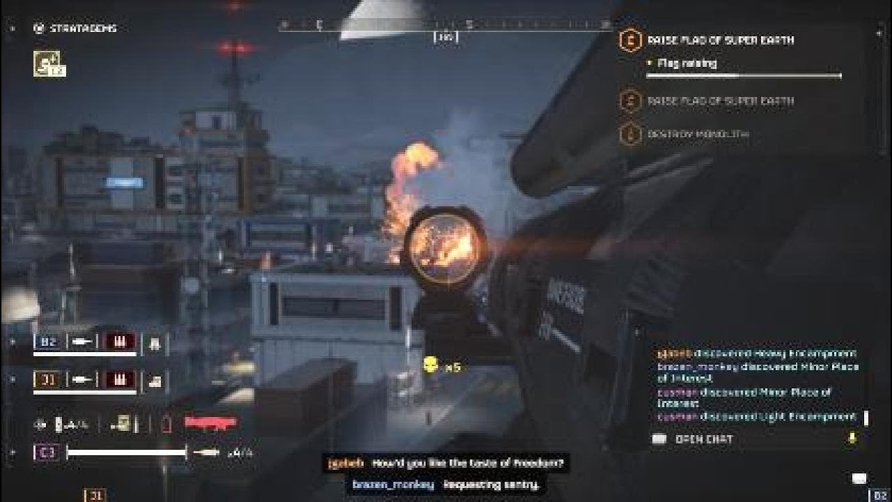 Helldivers 2 - GR-8 Recoilless Rifle vs Illuminates #meteorshower - YouTube