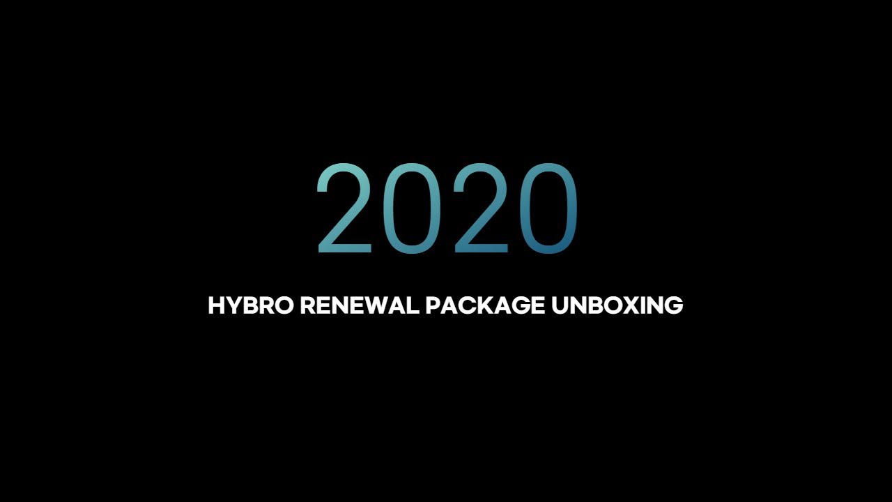 2020 HYBRO RENEWAL PACKAGE UNBOXING!! - YouTube