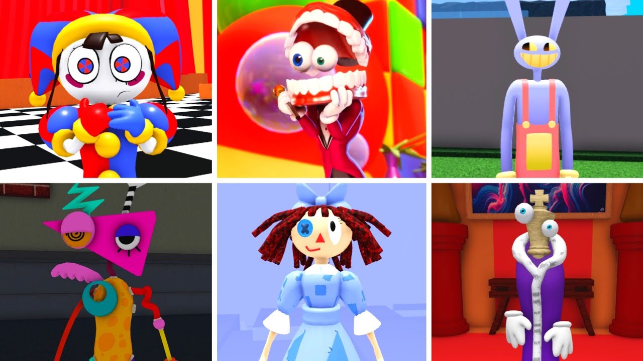 The Amazing Digital Circus - Behind the Scenes in RP Game 😃 Characters ...