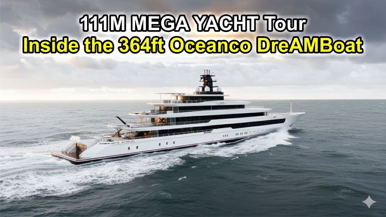 Billionaire Luxury 364ft Oceanco DreAMBoat: Inside the 111M MEGA YACHT ...