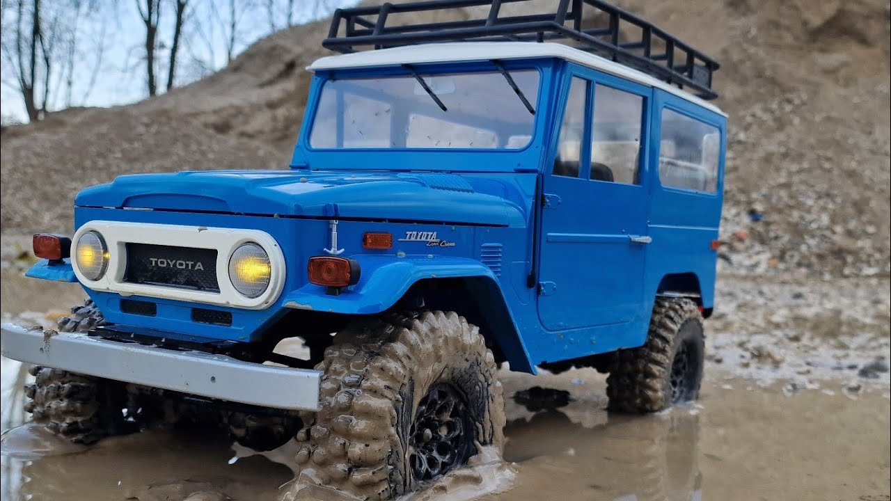 1/10 Scale RC Car - FMS TOYOTA Land Cruiser FJ40 Off-Roading Adventures ...