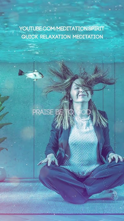 #shorts Quick relaxation meditation music, theta brainwaves binaural beats with 8D nature sound ...