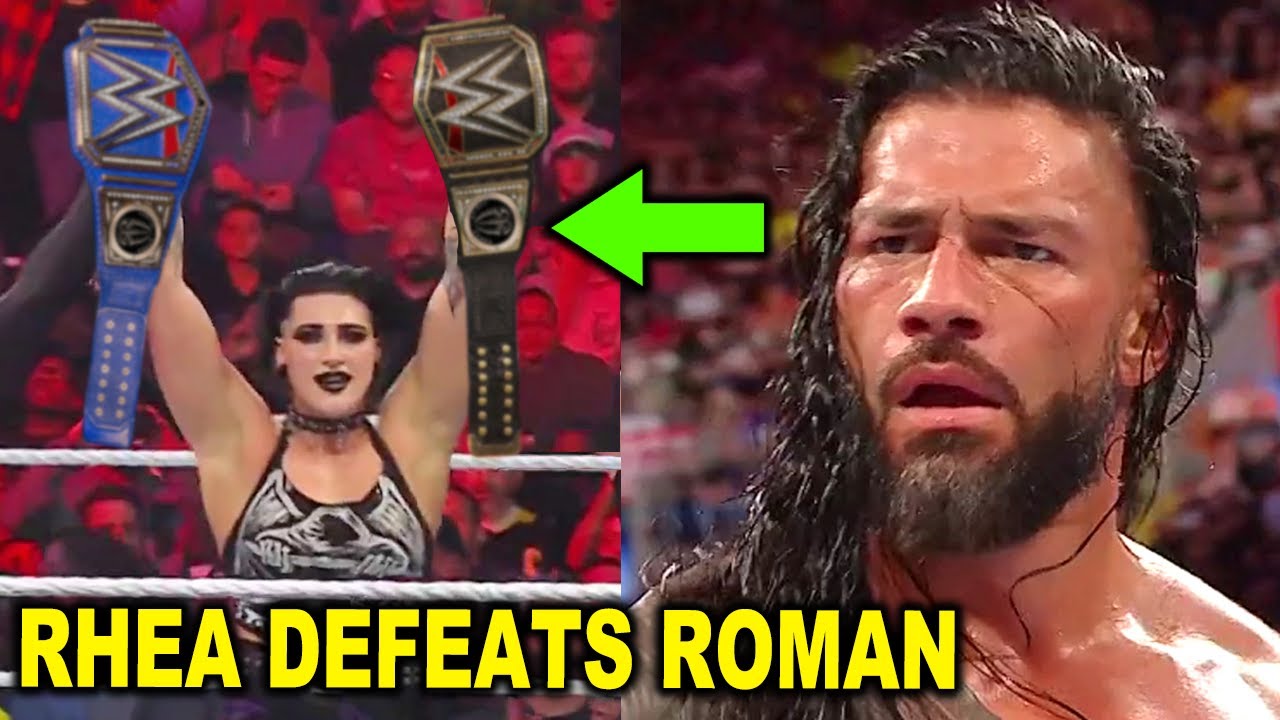 Rhea Ripley Defeats Roman Reigns for Undisputed Title After WWE Change ...