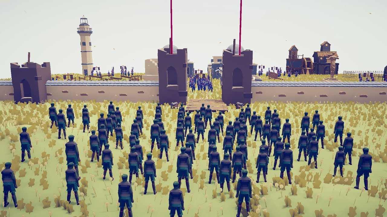 70x SAMURAI DEFENCE FROM ZOMBIE - Totally Accurate Battle Simulator ...