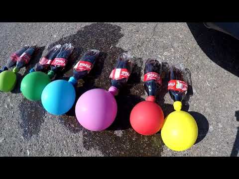 CAR vs COCA-COLA with BALLOONS