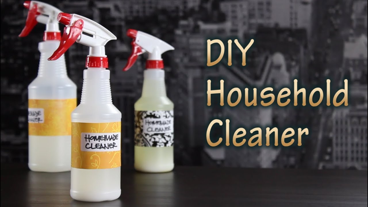 DIY Tutorial On How To Make Household Cleaner - YouTube