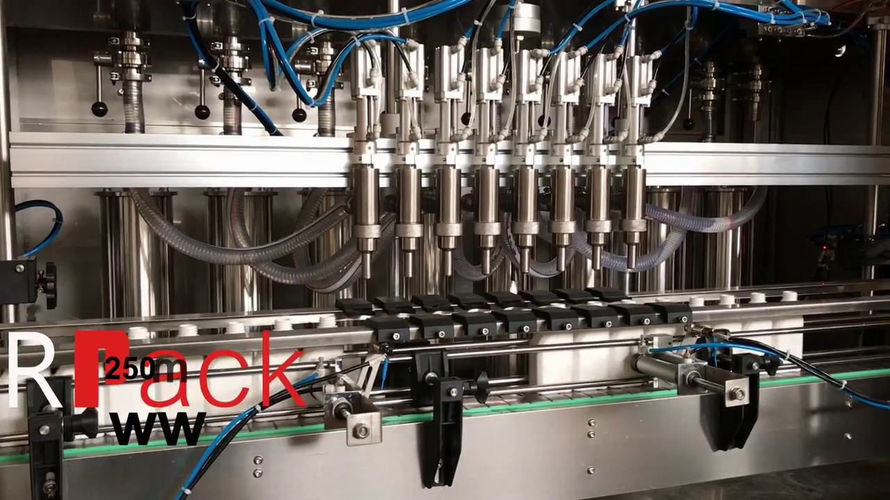 250ml-5L Lubricate Oil Filling Line Edible / Lube Oil Filling Capping ...