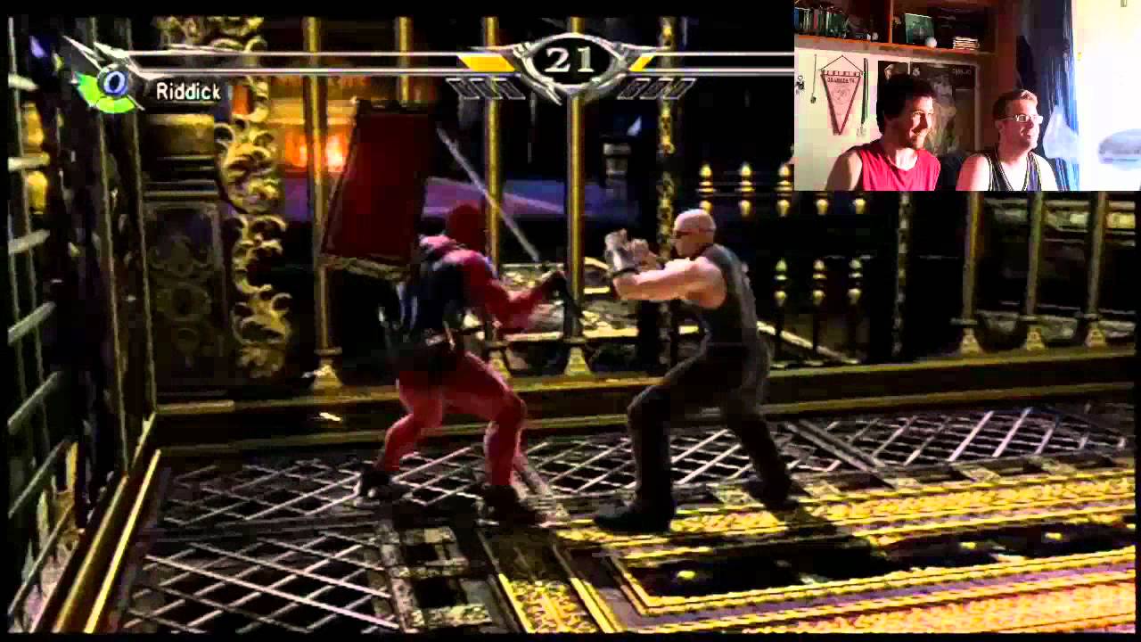 Soul Calibur V -Deadpool VS Riddick- Gameplay - YouTube