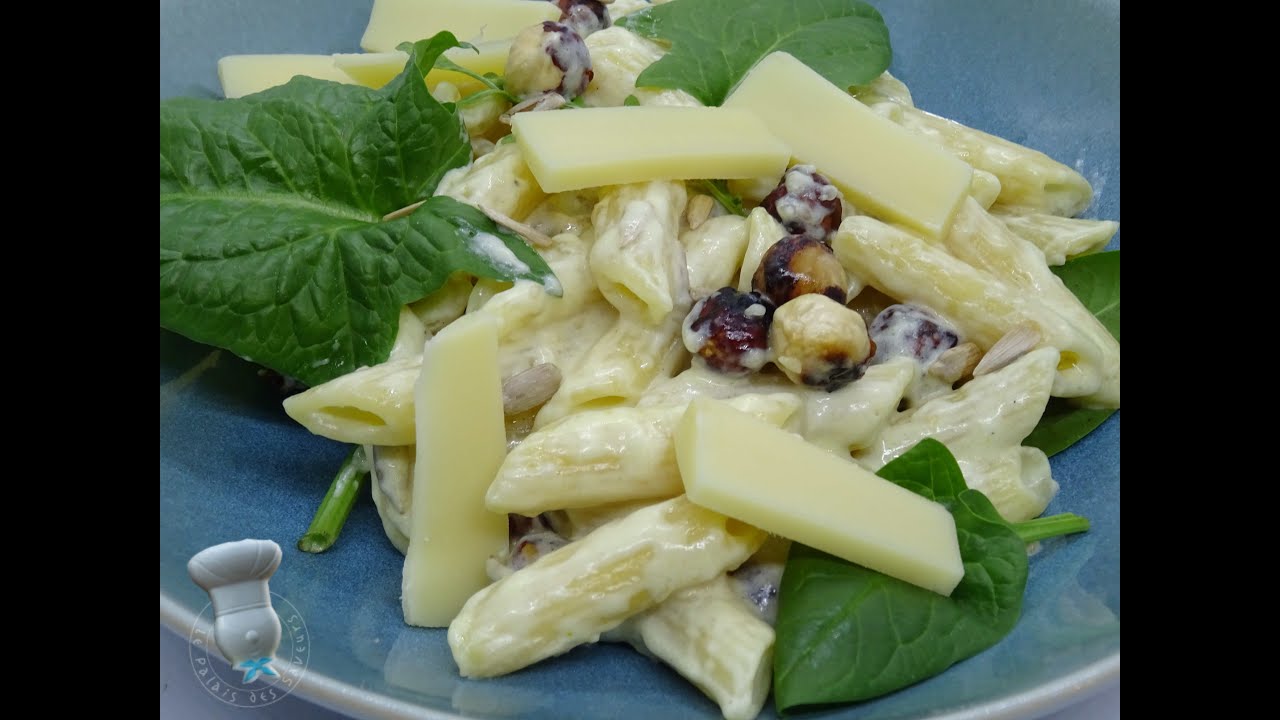Recette de salade de pâtes, sauce crémeuse au Beaufort - YouTube
