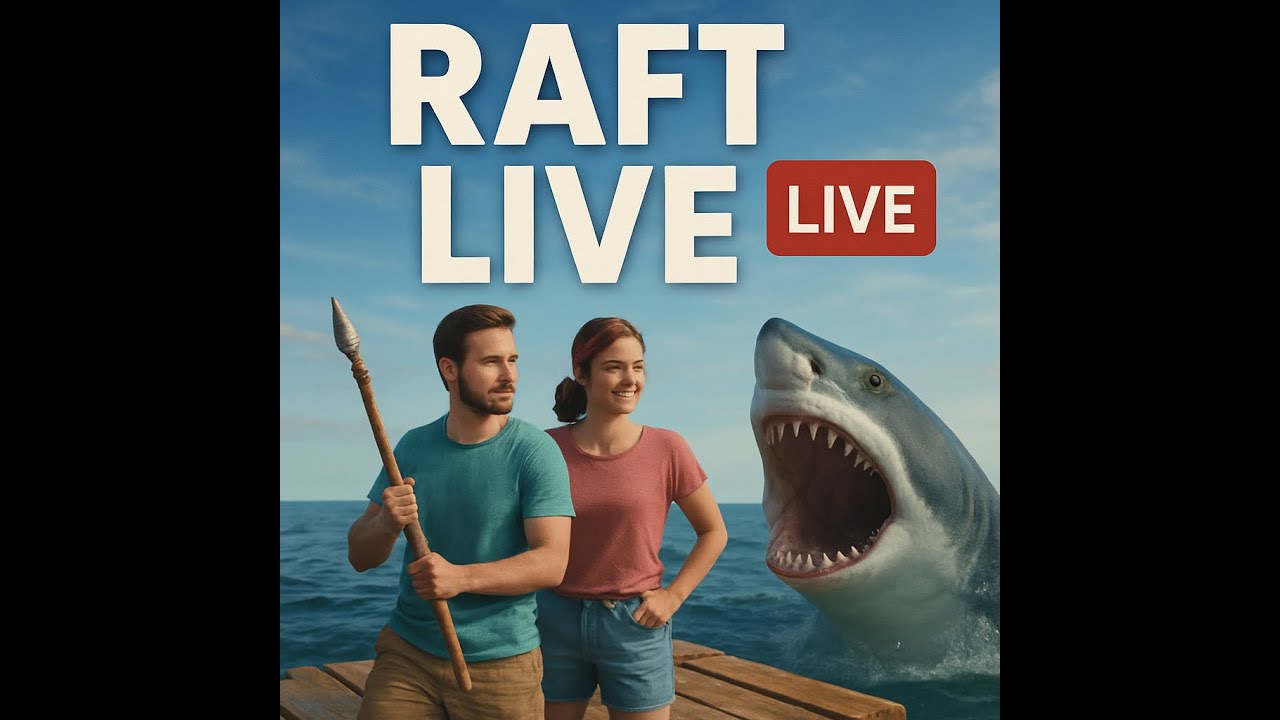 🌊 Raft LIVE with Friends – Surviving the Ocean Together! 🦈 Day-1 - YouTube