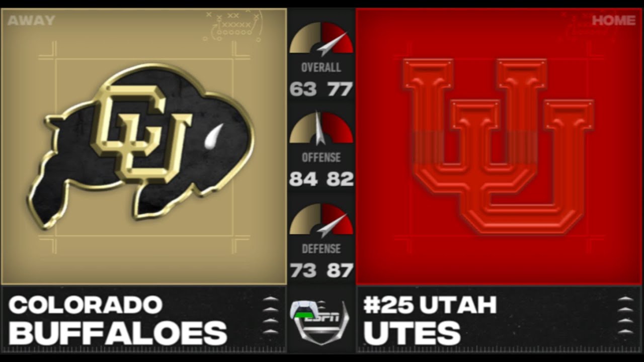 NCAA 24 Week 13 Hate Week :Colorado Buffaloes vs Utah Utes - YouTube