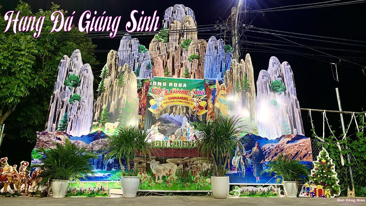 Hang đá giáng sinh cực đẹp - YouTube