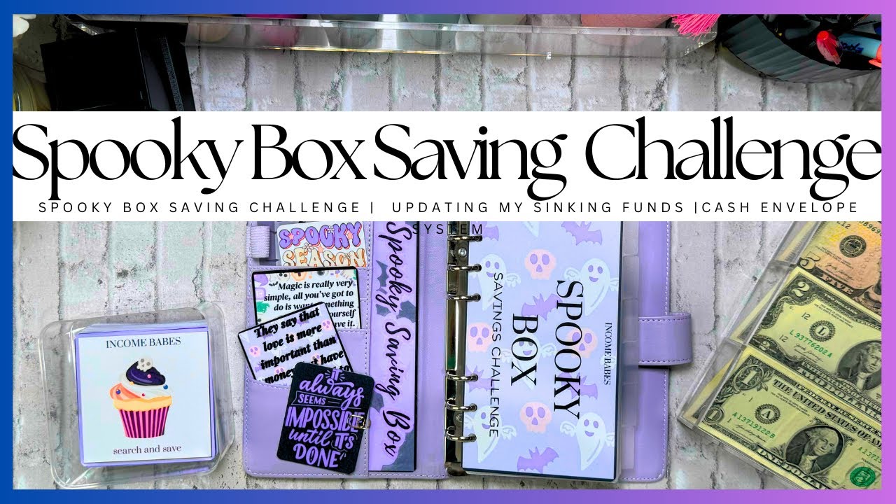 SPOOKY BOX SAVING CHALLENGE 📦 | EASY WAY TO SAVE MONEY | MONTHLY CASH ...