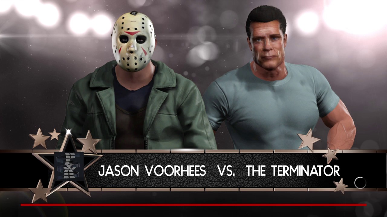 WWE 2K17 Terminator T2 VS Jason Voorhees 1 VS 1 Hell In A Cell Match ...