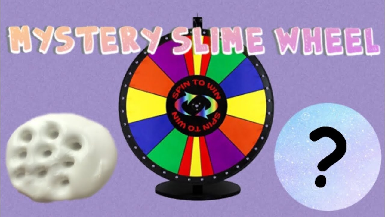 Mystery wheel of slime challenge - YouTube