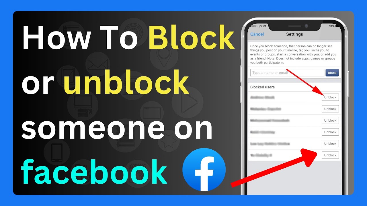 How To Block or unblock someone on facebook | Unblock someone on ...