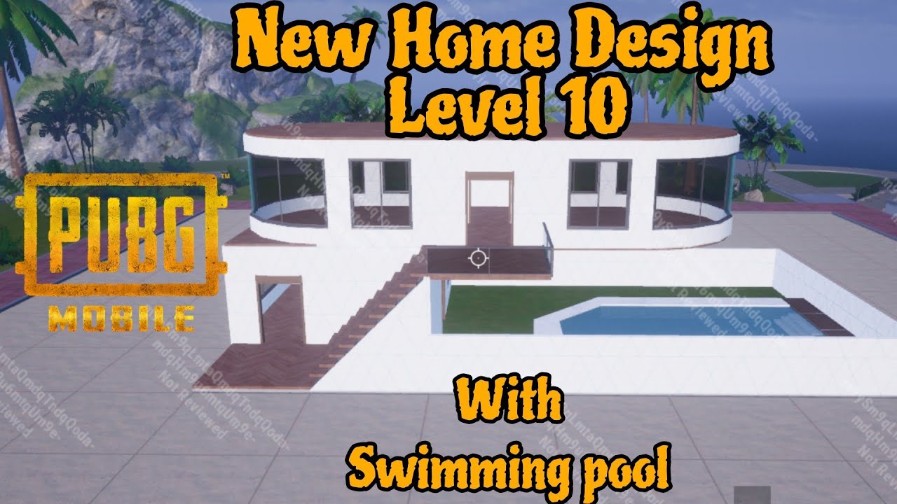 😈 I built a home in Pubg mobile for level 10 with swimming pool - YouTube