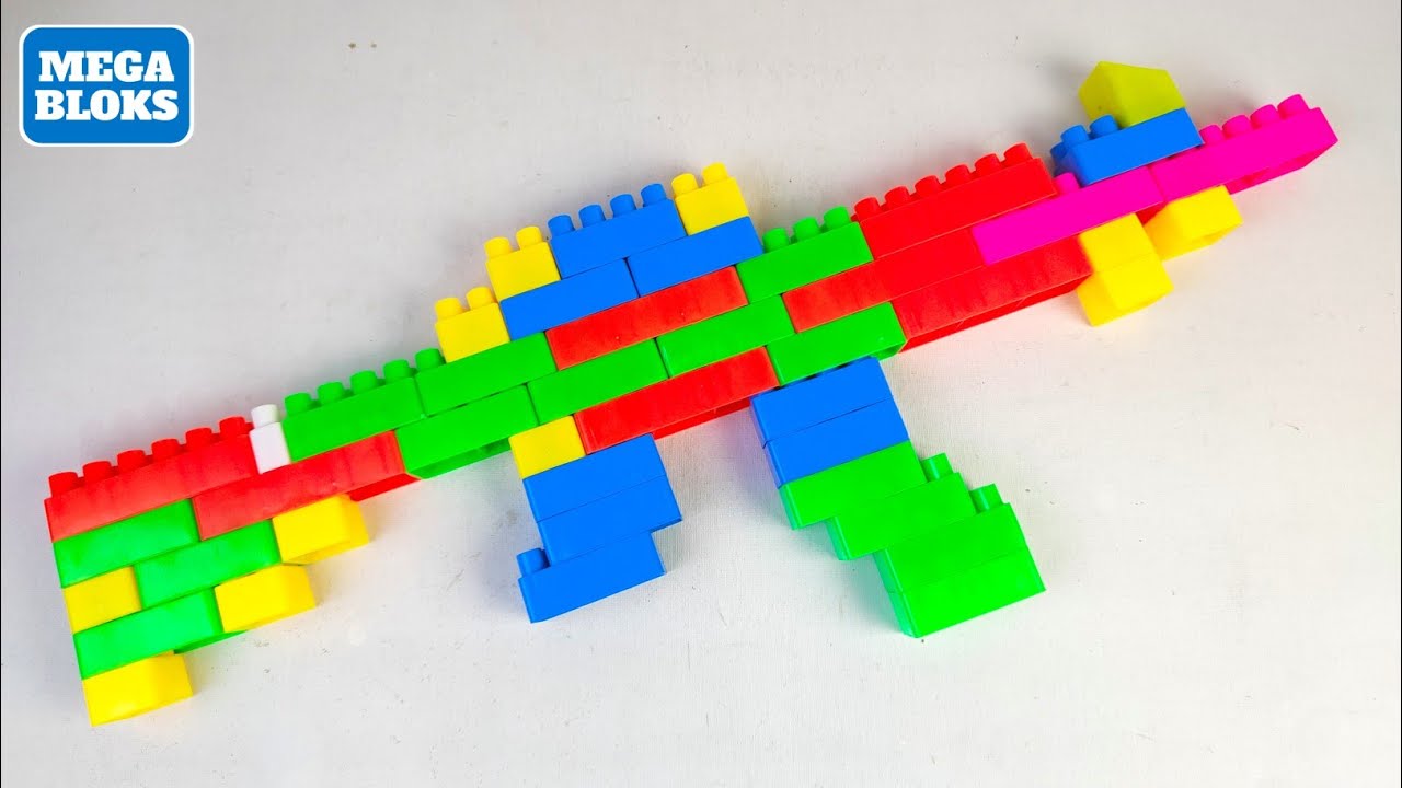 TUTORIAL How to Make Small Gun From Mega Lego Blocks BUILDING ASMR ...