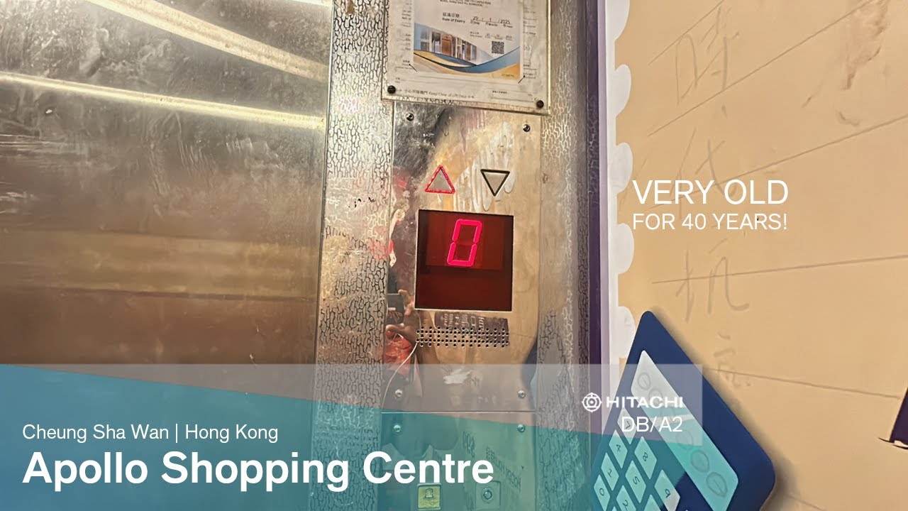 Hitachi DB/A2 Traction Elevators - Apollo Shopping Centre - YouTube