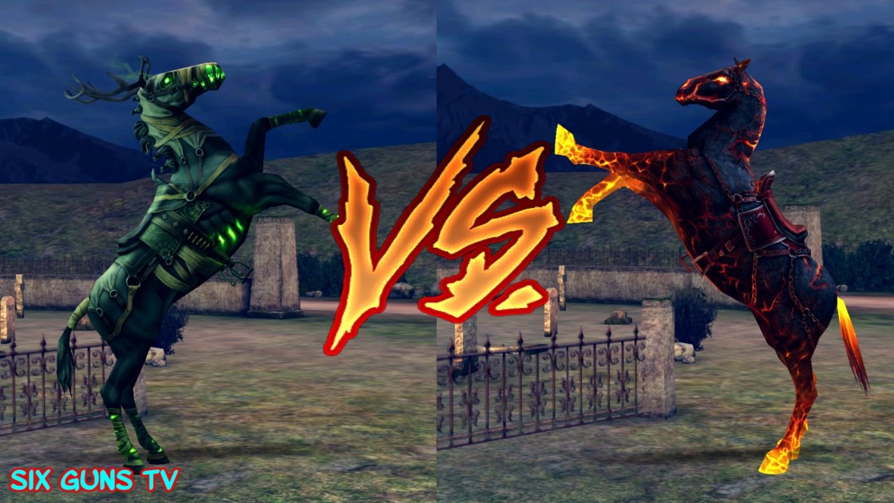 Six Guns 2.9.0 - Plague Horse VS Harbinger Horse - YouTube