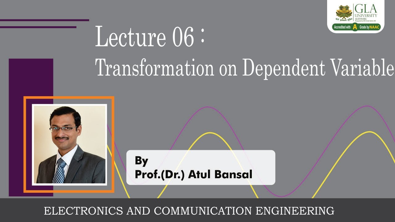L06 Transformation on dependent variable - YouTube