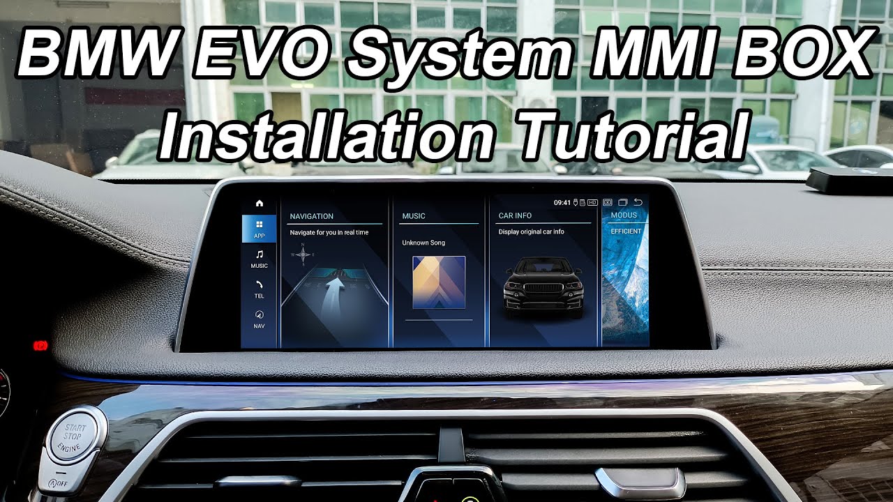 Install an Android MMI box for your BMW EVO big Touch screen - YouTube