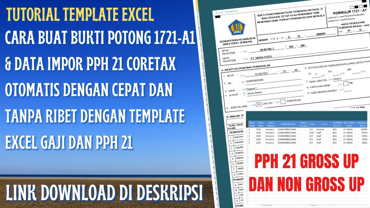 Formula Excel Bupot 1721-A1 dan Data Impor Coretax Otomatis | Cepat ...