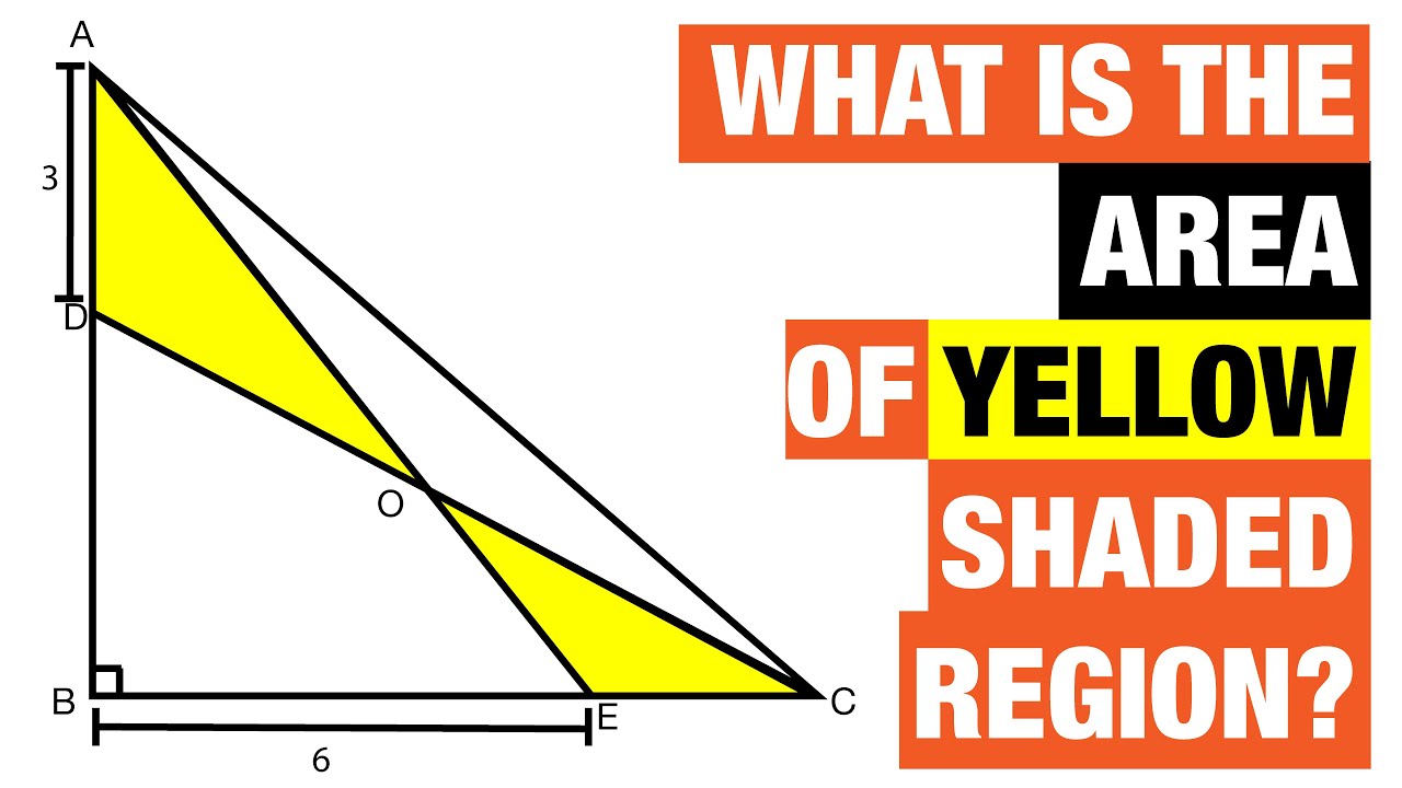 Find the area of shaded region | Triangle Area | 6th Grade Math ...
