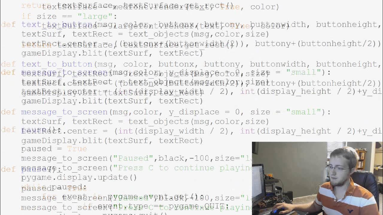 Pygame (Python Game Development) Tutorial - 49 - Button Functions - YouTube