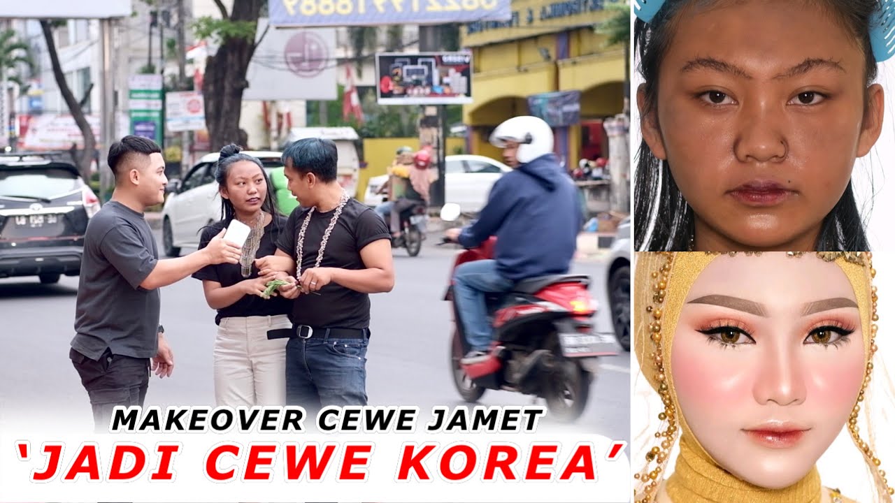 VIRAL! MAKEOVER CEWE JAMET JADI CEWE KOREA - YouTube