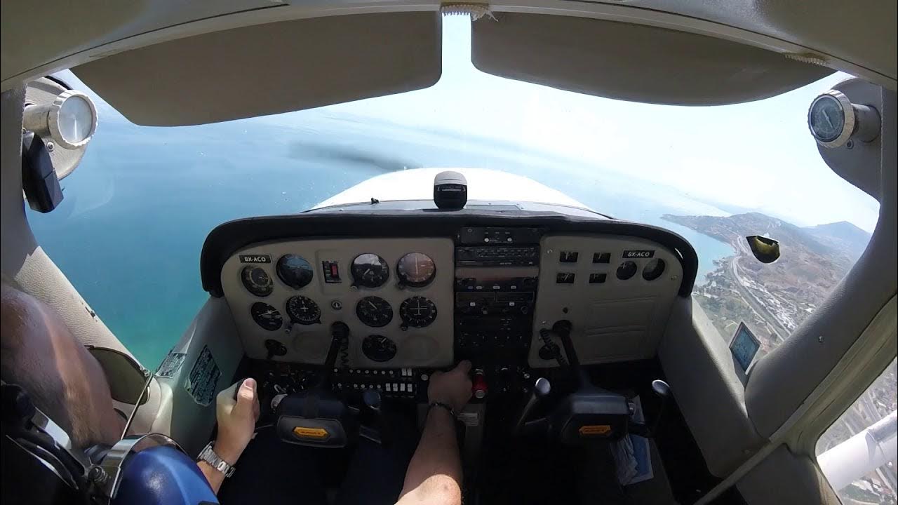 The famous “Traffic Pattern” Megara LGMG Airport in a C172 - YouTube