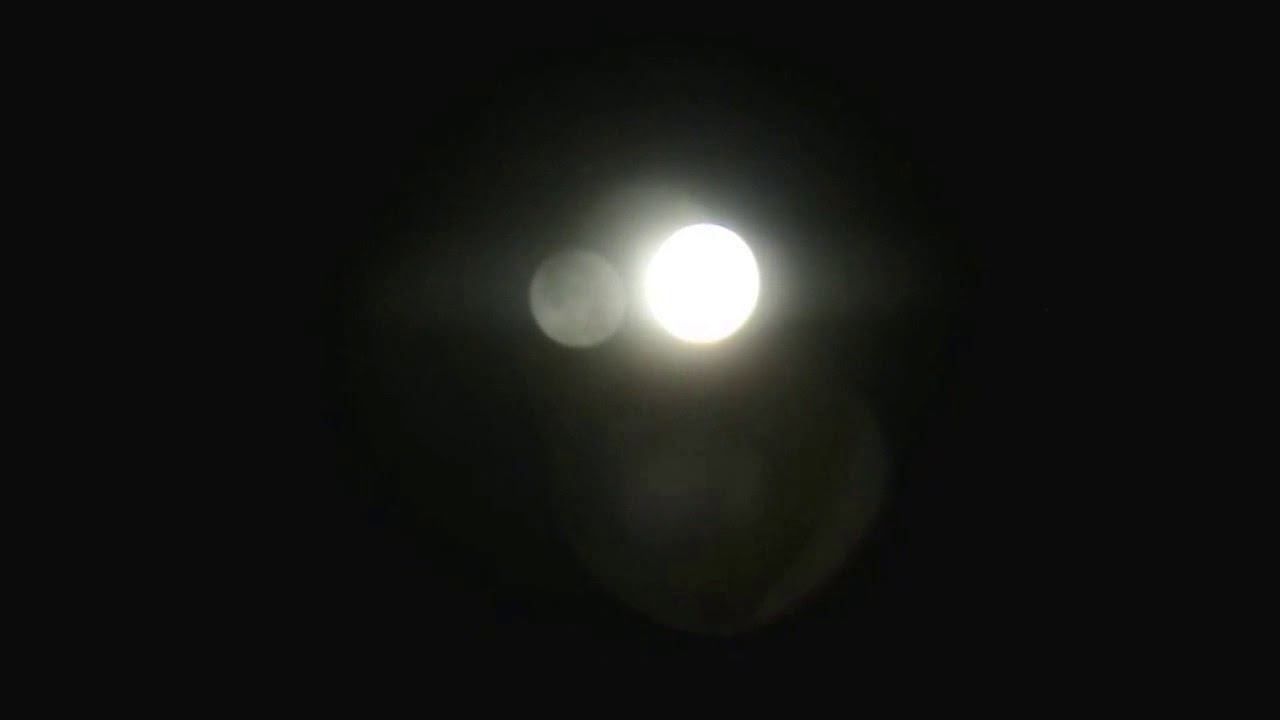 Clean Up of Eclipse Footage Pt 1 Shows Strange Double Moon??? - YouTube