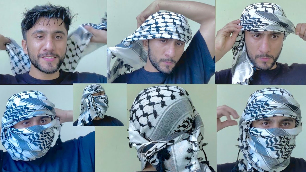 How to tie black mask turban (tutorial) || Turban majid shah - YouTube
