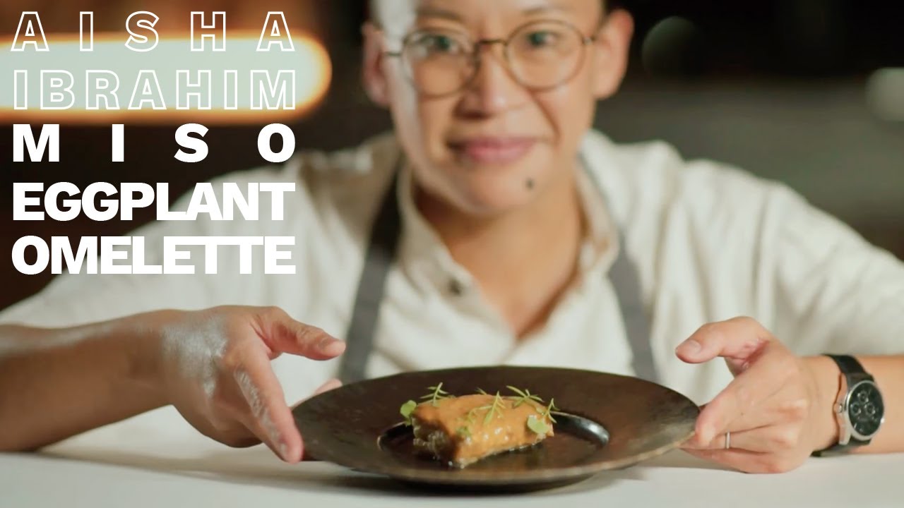 How to Make Miso Eggplant Omelette with Chef Aisha Ibrahim - YouTube