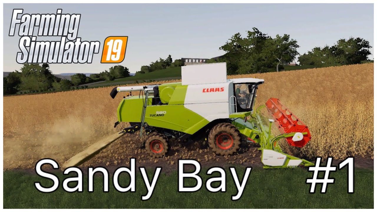 Harvesting Wheat, Liming and fertilising | Sandy Bay 19 | FS19 PS4 ...