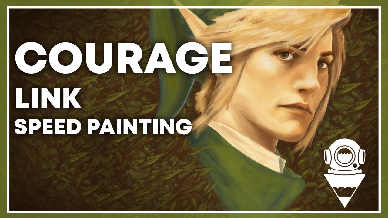 Courage: Legend of Zelda: Link Speed Painting - YouTube