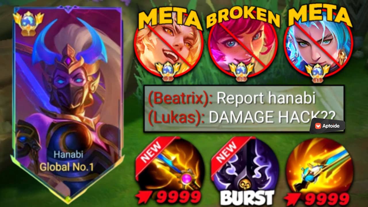 GOODBYE META HEROES‼️ HANABI MOST POWERFUL BUILD IN SOLO RANK!💀 (build ...