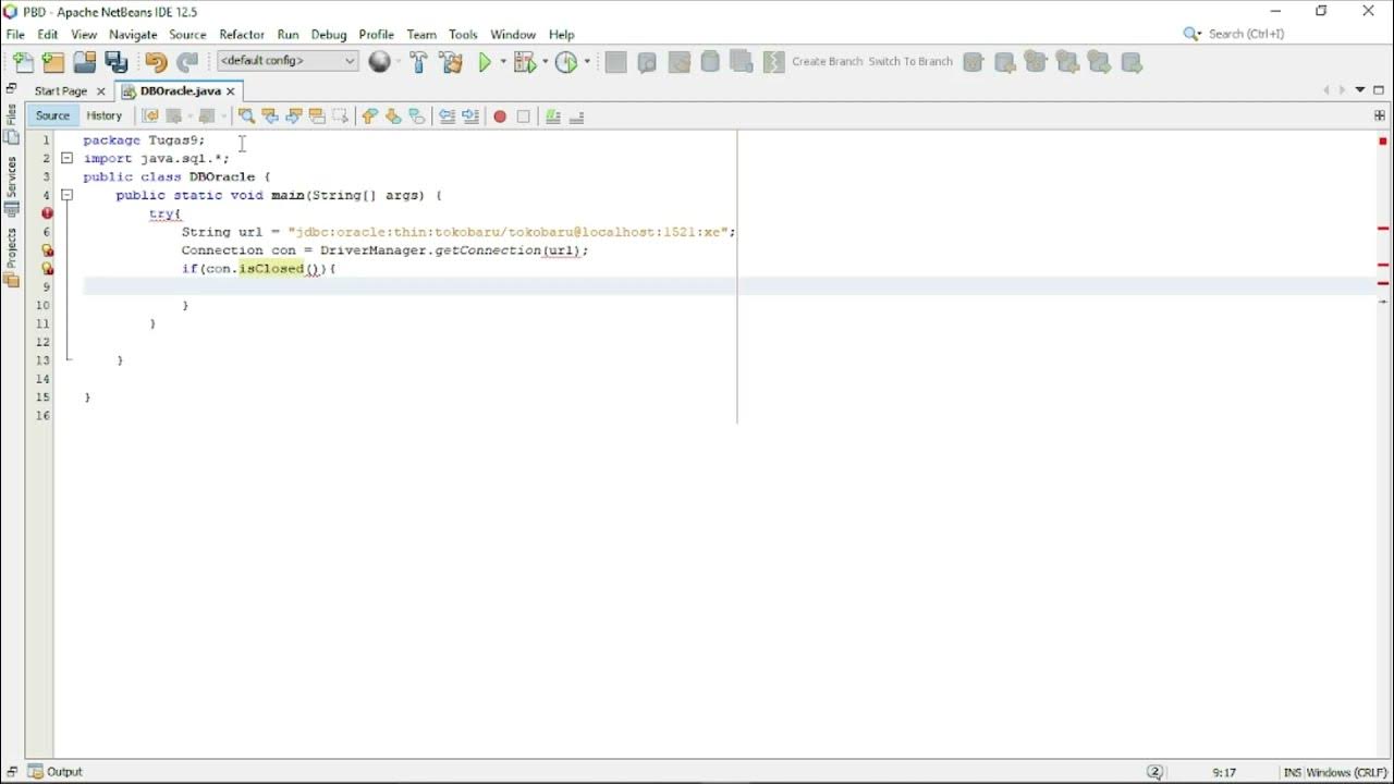 Koneksi database ORACLE di Netbeans dengan Java - YouTube