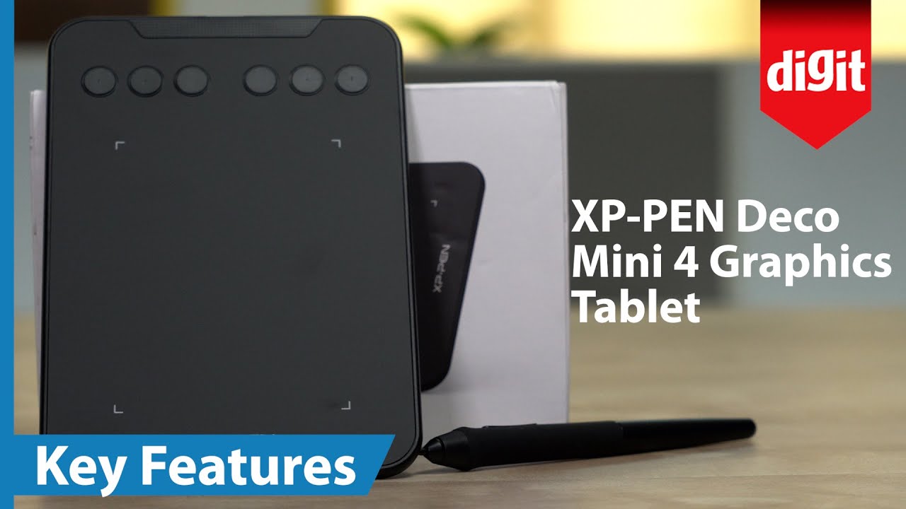 XP PEN Deco Mini 4 Graphics Tablet Key Features - YouTube