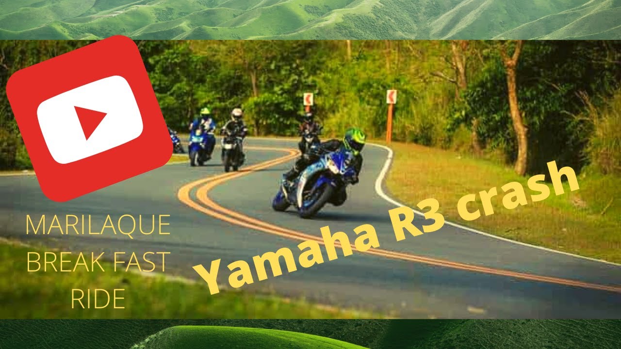 YAMAHA YZF R3 CRASH KUBO NI TATAY - YouTube