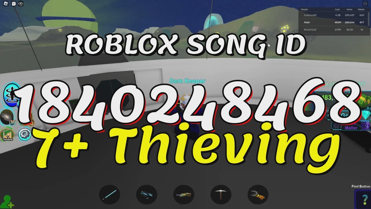 7+ Thieving Roblox Song IDs/Codes - YouTube