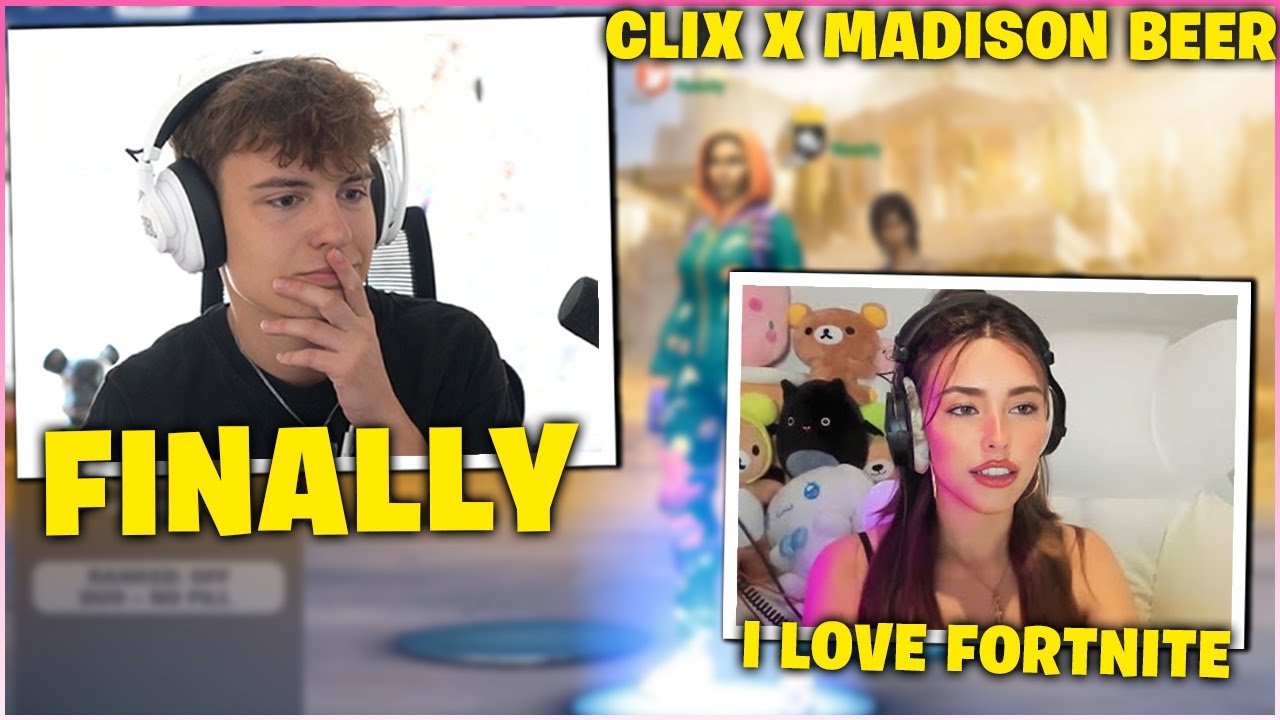 CLIX Gets EXCITED To PLAY FORTNITE With MADISOON BEER After She SAID ...