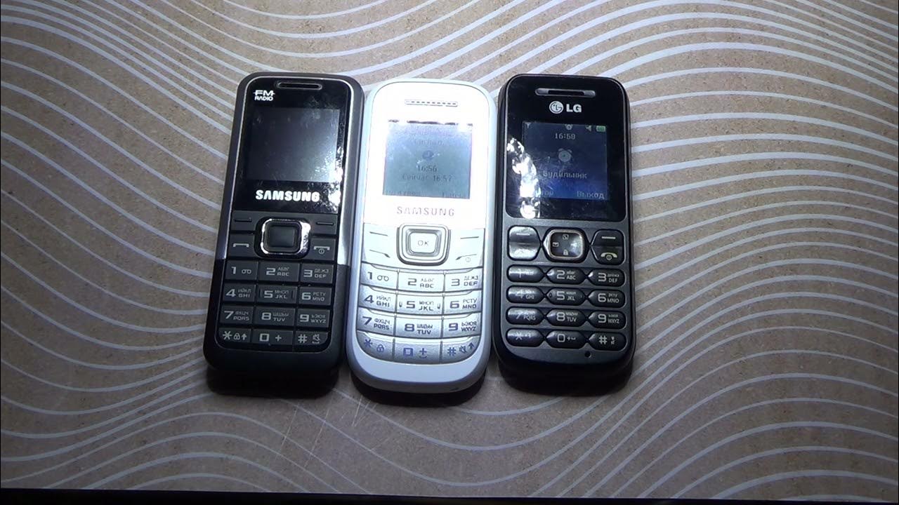 SAMSUNG GT-E1200M / SAMSUNG E-1125 / LG A100 / Incoming Call Collection - YouTube