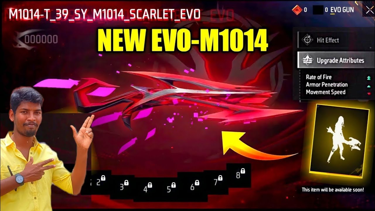 EVO M1014 2.0🤩 EVO SCAR 2.0 😍 EVO AC80 😂EVO G18 FREEFIRE NEW EVO GUNS ...