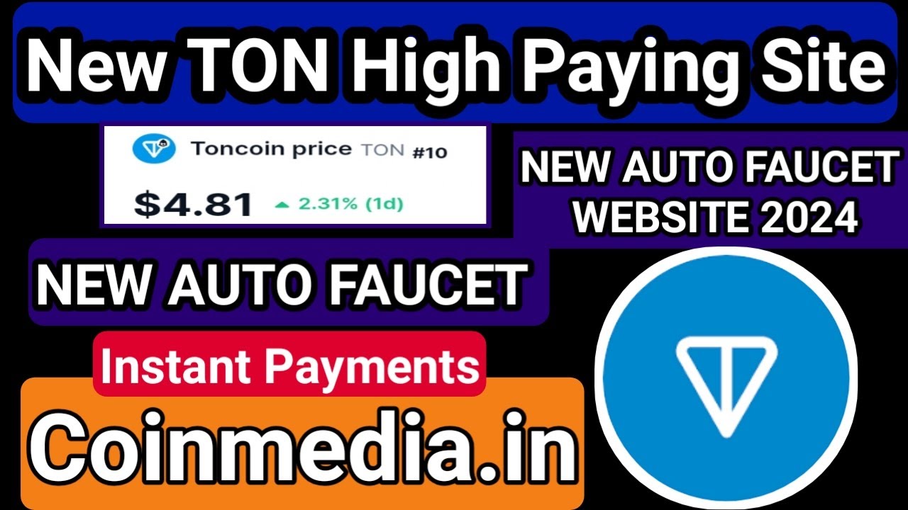 TON High Paying Faucet | Claim TON Faucet | NEW TON Coins FREE | NEW ...