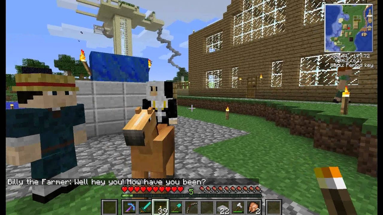 Chris' Minecraft Adventure ep. 63: Building Around Town - YouTube