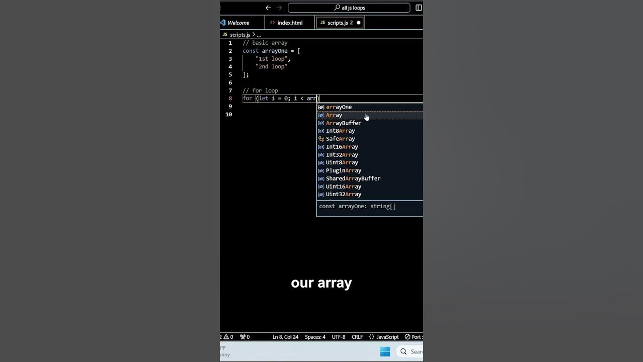 Javascript Loop Magic Transform Your Programming Skills Today Js For Loop Tutorial Youtube